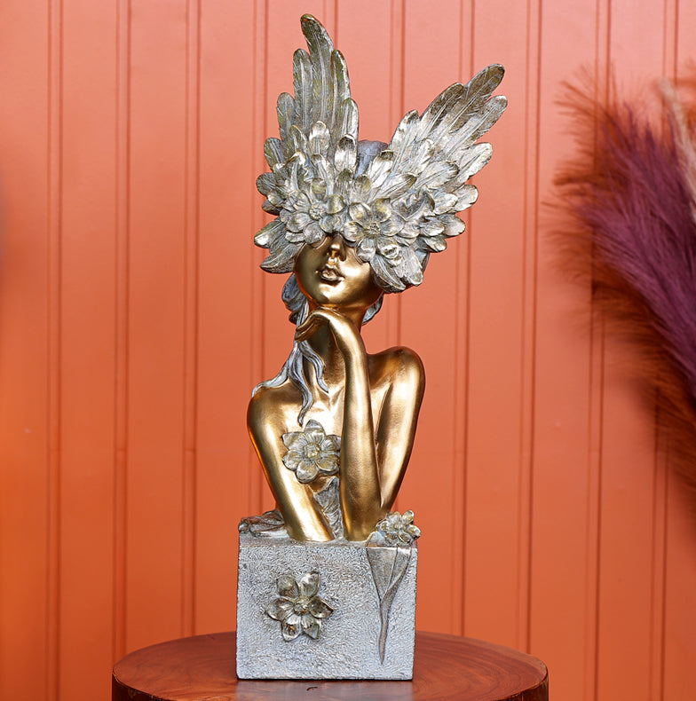 Winged Crown Head Lady Iconic Statement Piece – Viva Vetro
